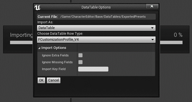 Upgrade Character Editor | Character Editor Documentation