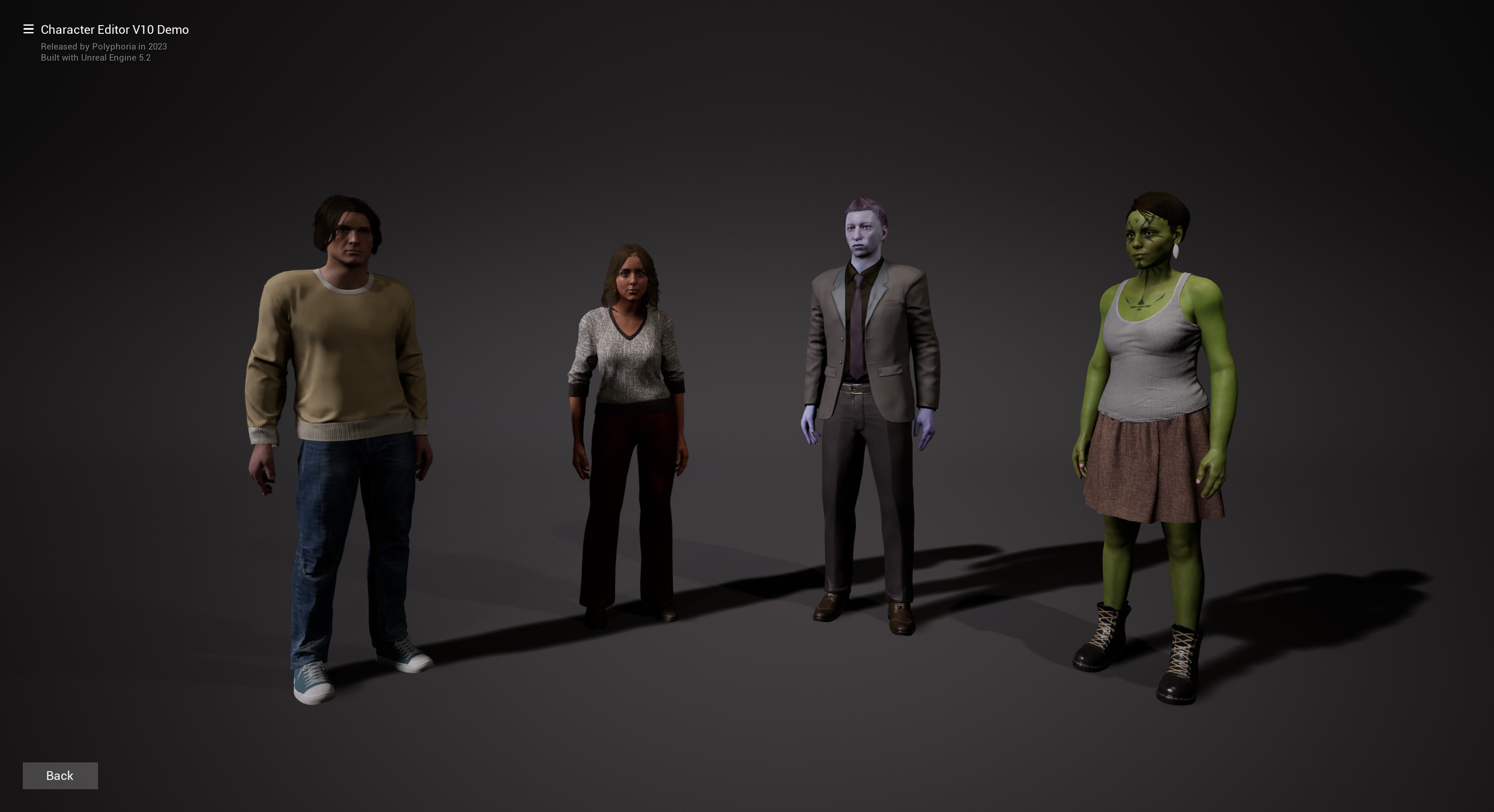 Standalone Demo | Character Editor Documentation