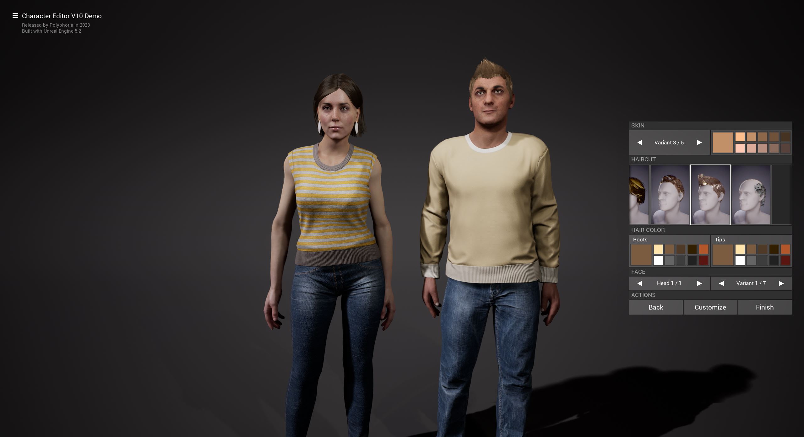 Standalone Demo | Character Editor Documentation