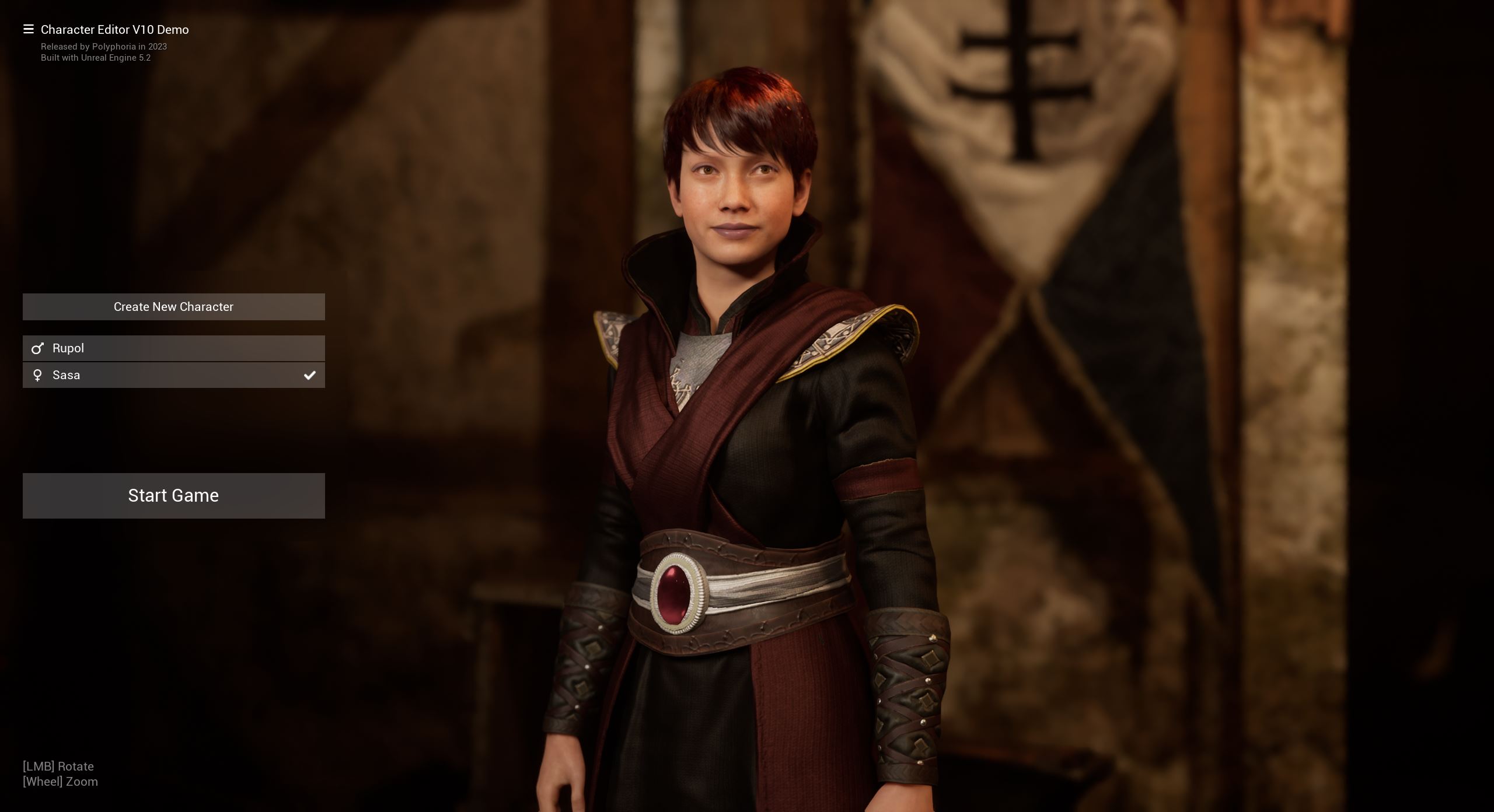 Standalone Demo | Character Editor Documentation