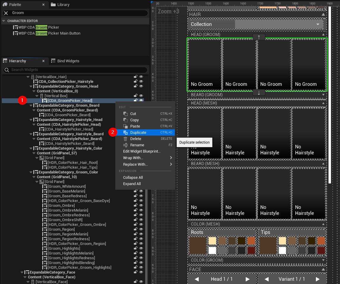 Add Customization Data Assets | Character Editor Documentation